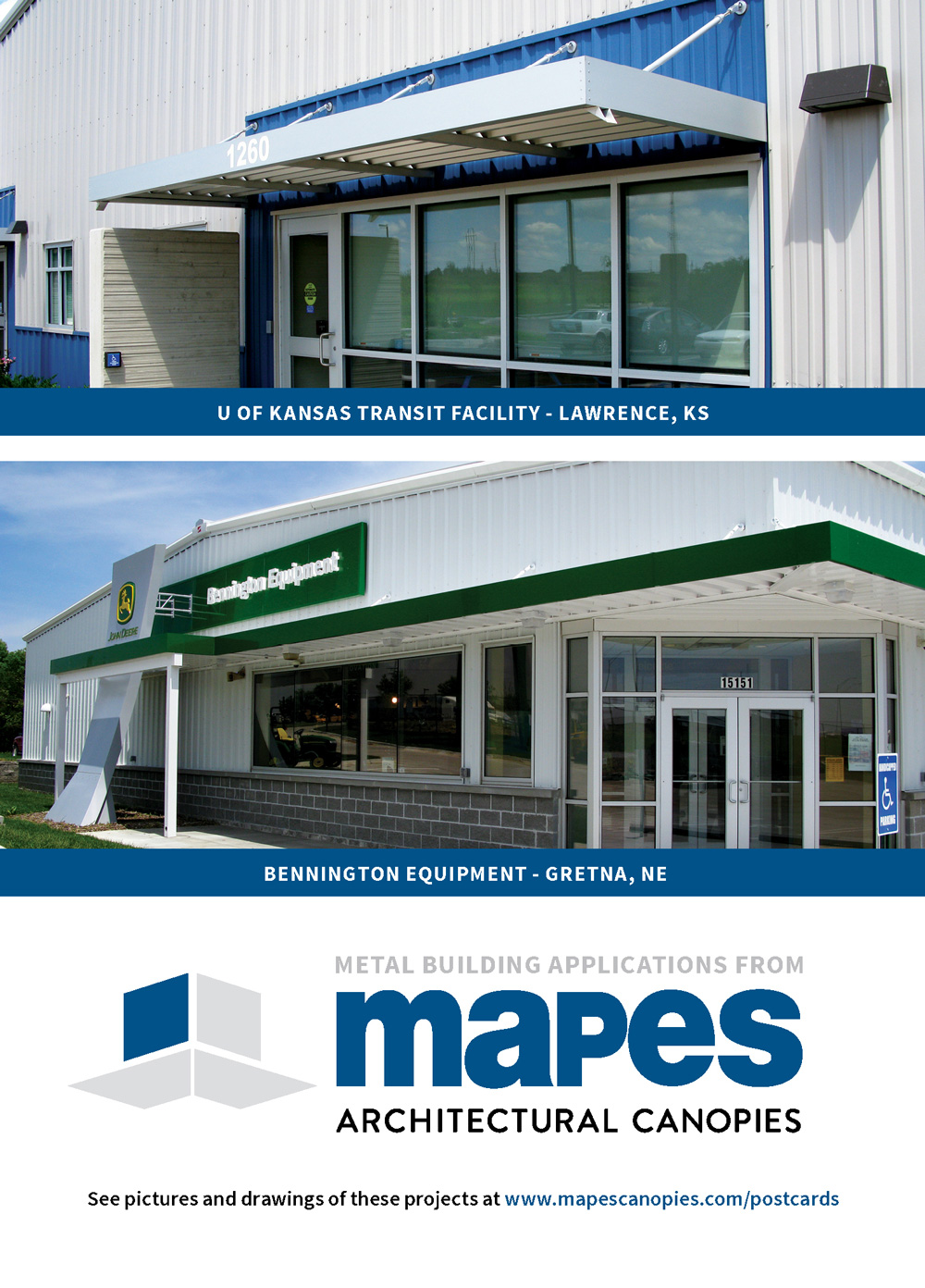 Postcards | Mapes Canopies